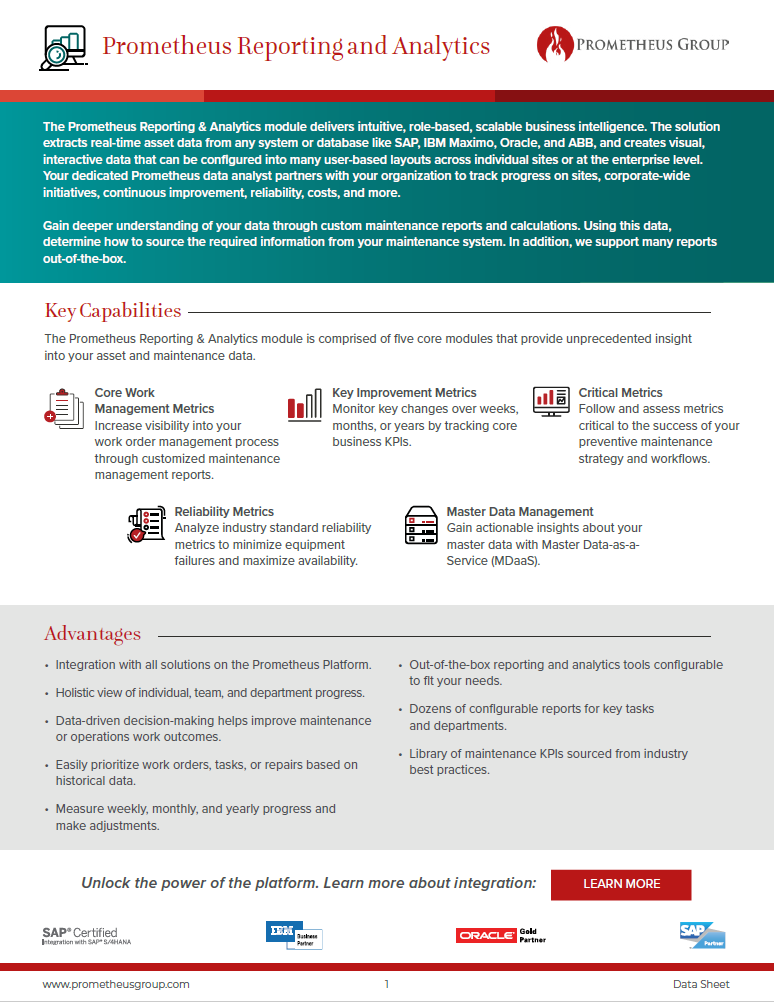 Prometheus Reporting & Analytics | Prometheus Group